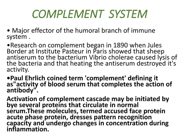 The complement system in immunology | PPTX | Blood Disorders | Diseases ...