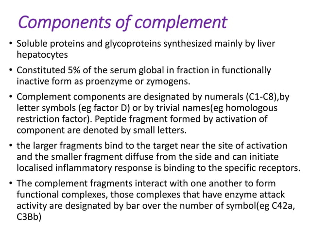 The complement system in immunology | PPTX | Blood Disorders | Diseases ...