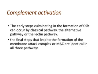 The complement system in immunology | PPTX | Blood Disorders | Diseases ...
