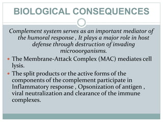 The complement system | PPTX