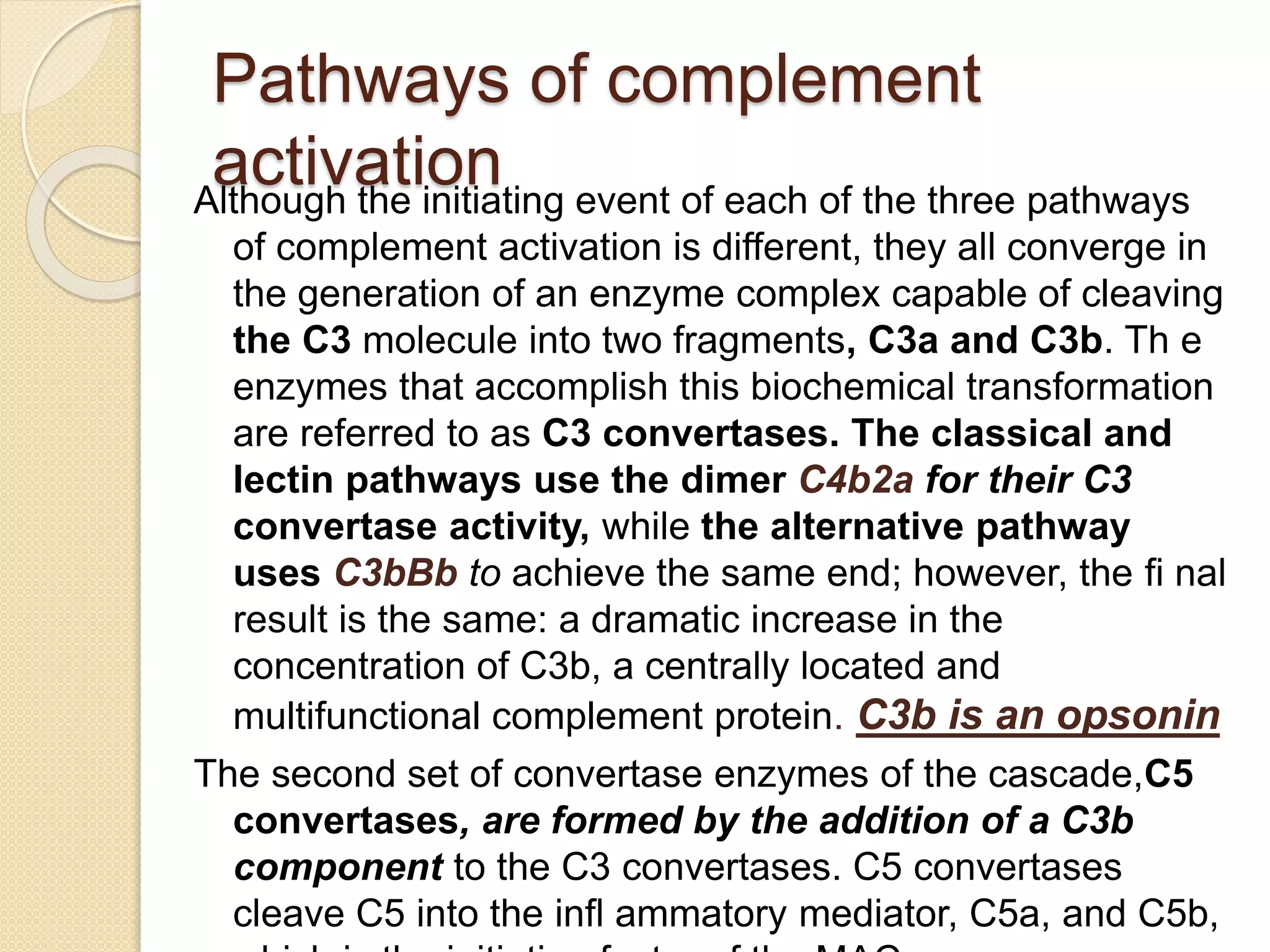 The complement system | PPTX | Blood Disorders | Diseases and Conditions