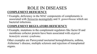 The complement system | PPTX | Blood Disorders | Diseases and Conditions