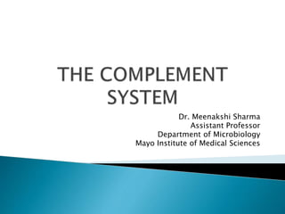The complement system | PPTX