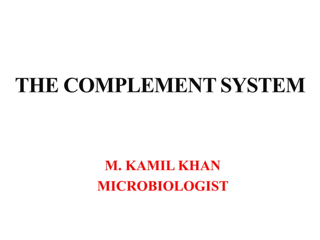 The complement system | PPT