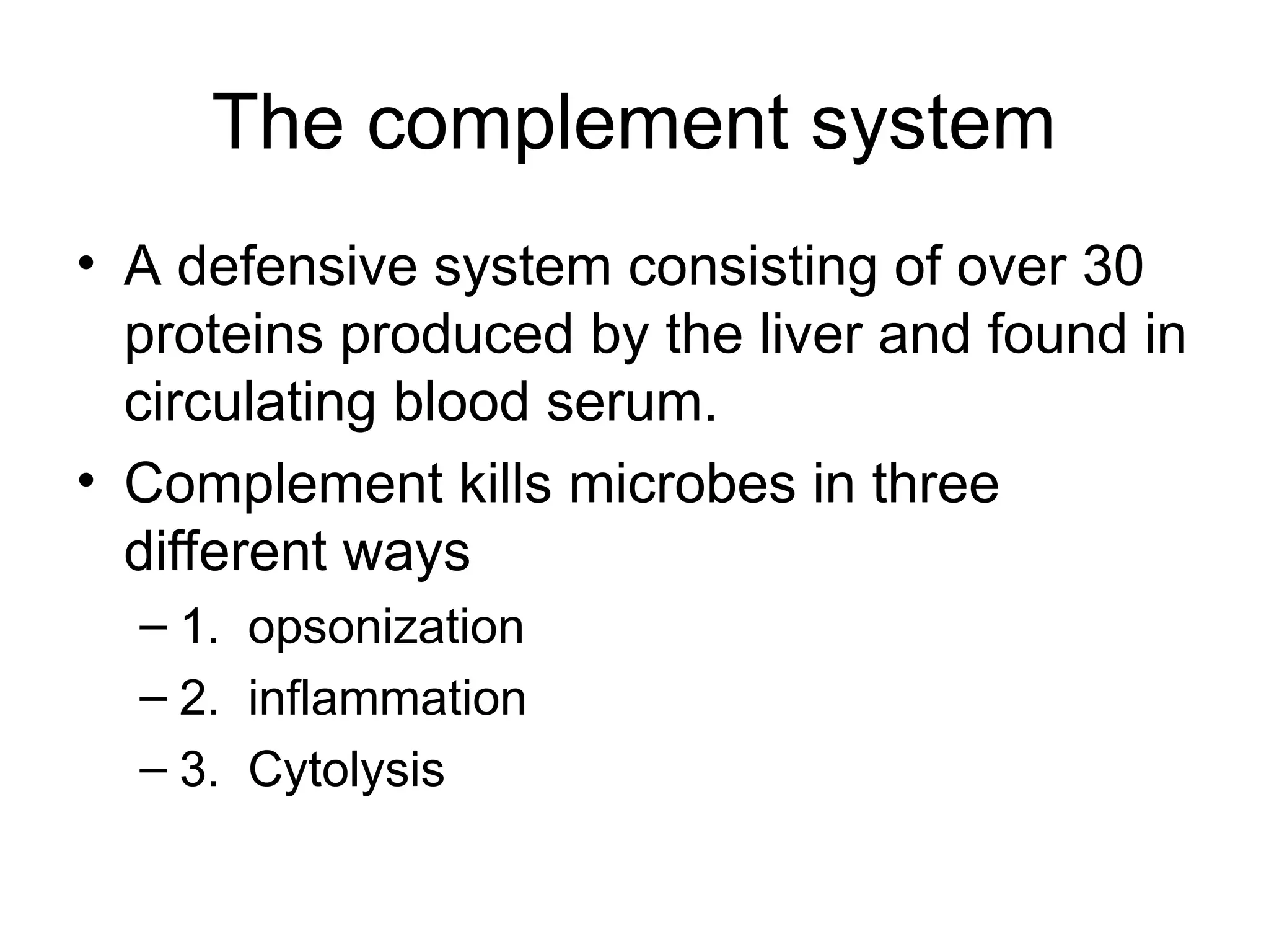 The Complement system, it's types, it's mechanism | PPT