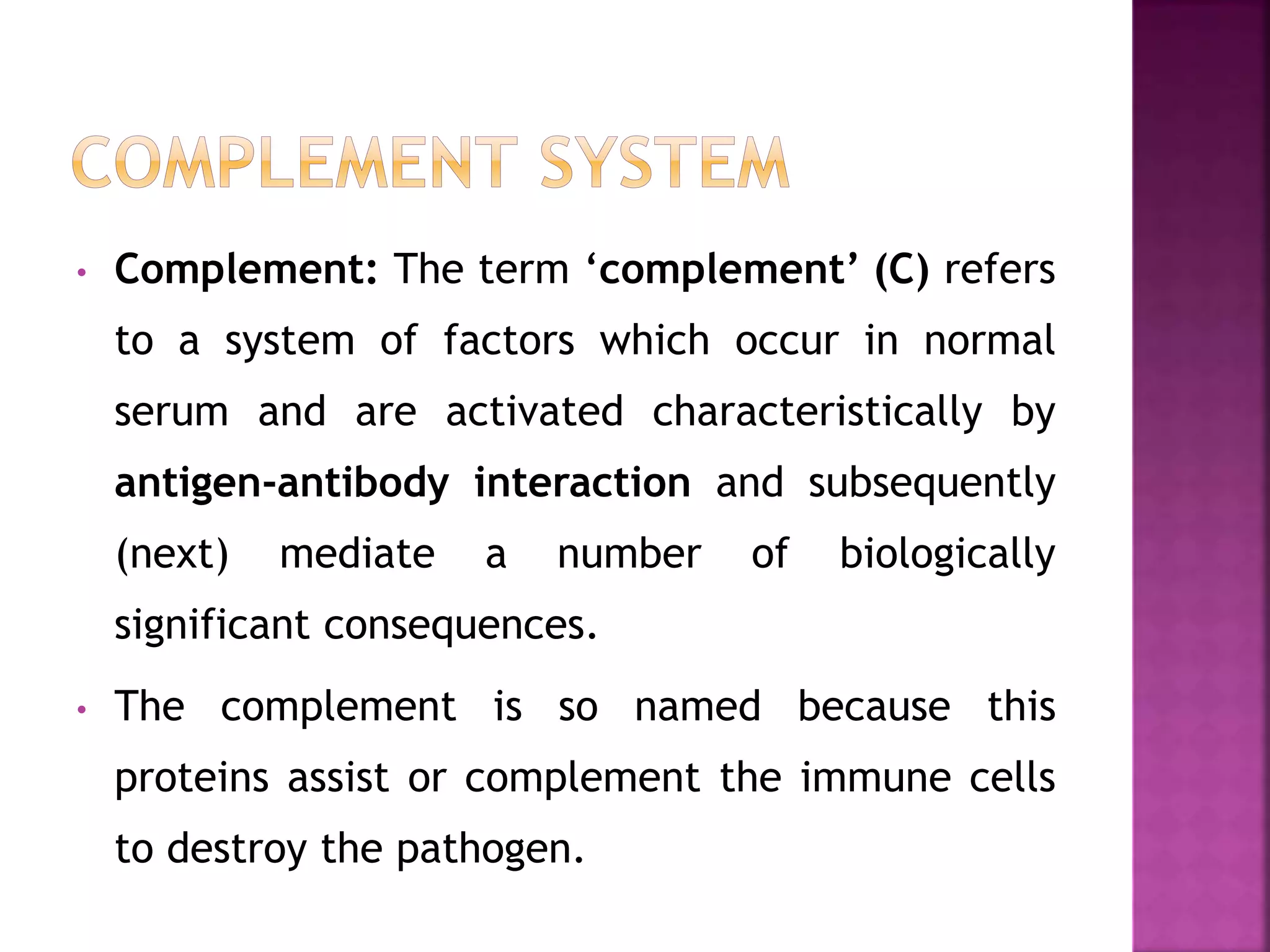 The Complement System lecture 8 chapter 8.pptx