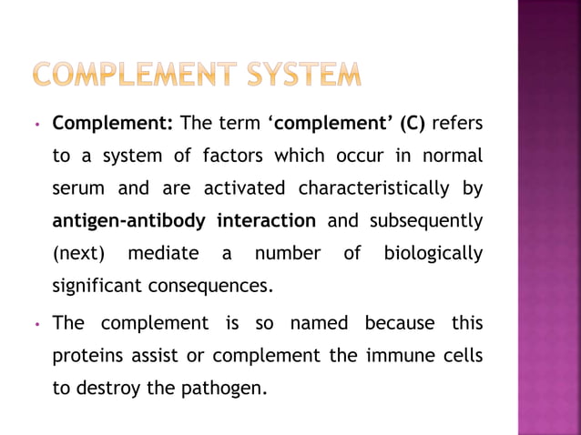 The Complement System lecture 8 chapter 8.pptx