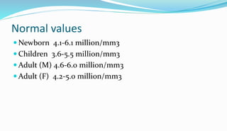 The complete blood count (cbc) | PPTX | Blood Disorders | Diseases and ...