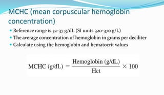 The complete blood count (cbc) | PPTX | Blood Disorders | Diseases and ...