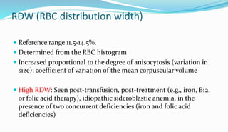 The complete blood count (cbc) | PPTX | Blood Disorders | Diseases and ...