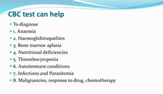 The complete blood count (cbc) | PPTX