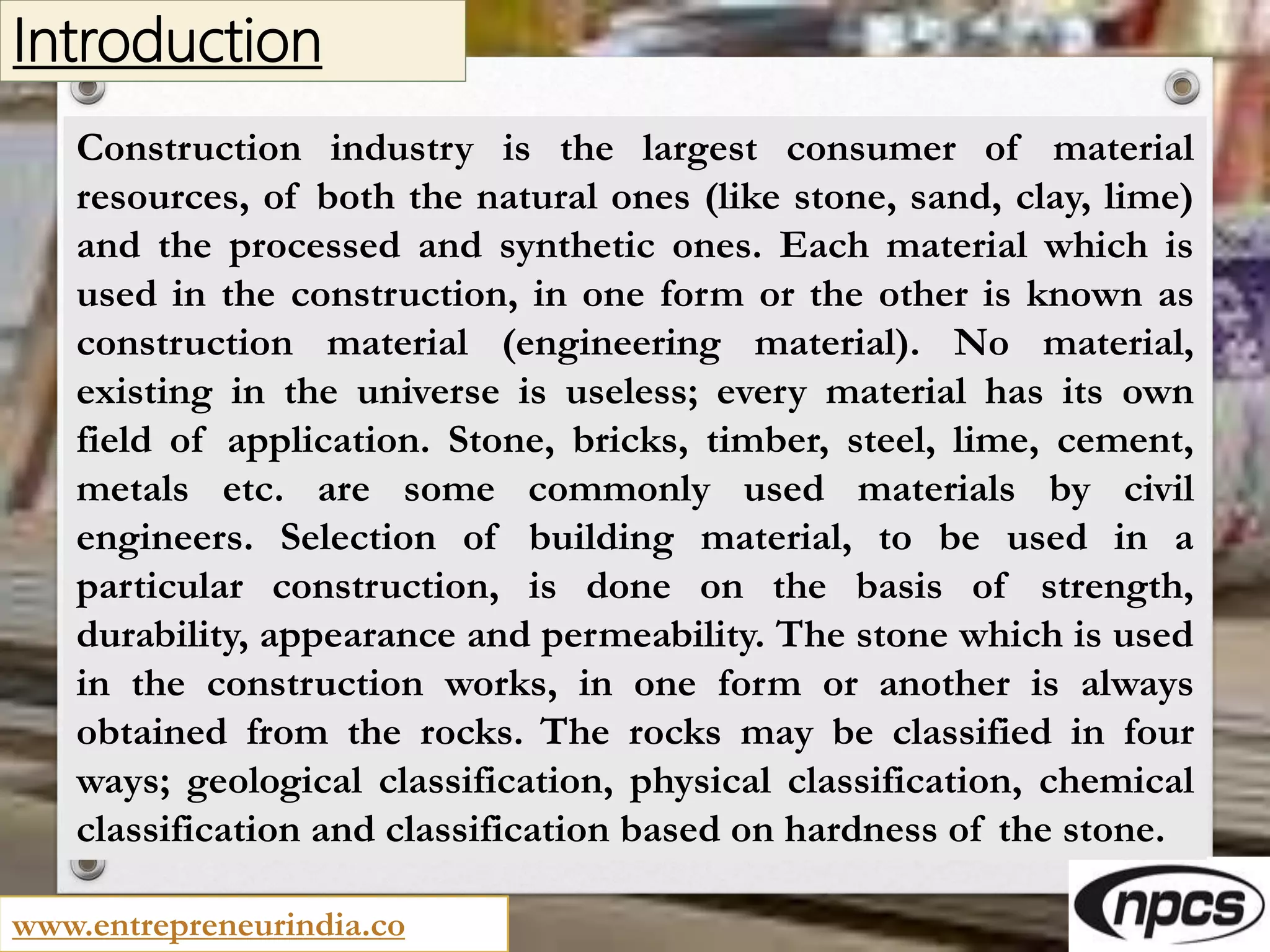 Building Materials for Construction | PPTX