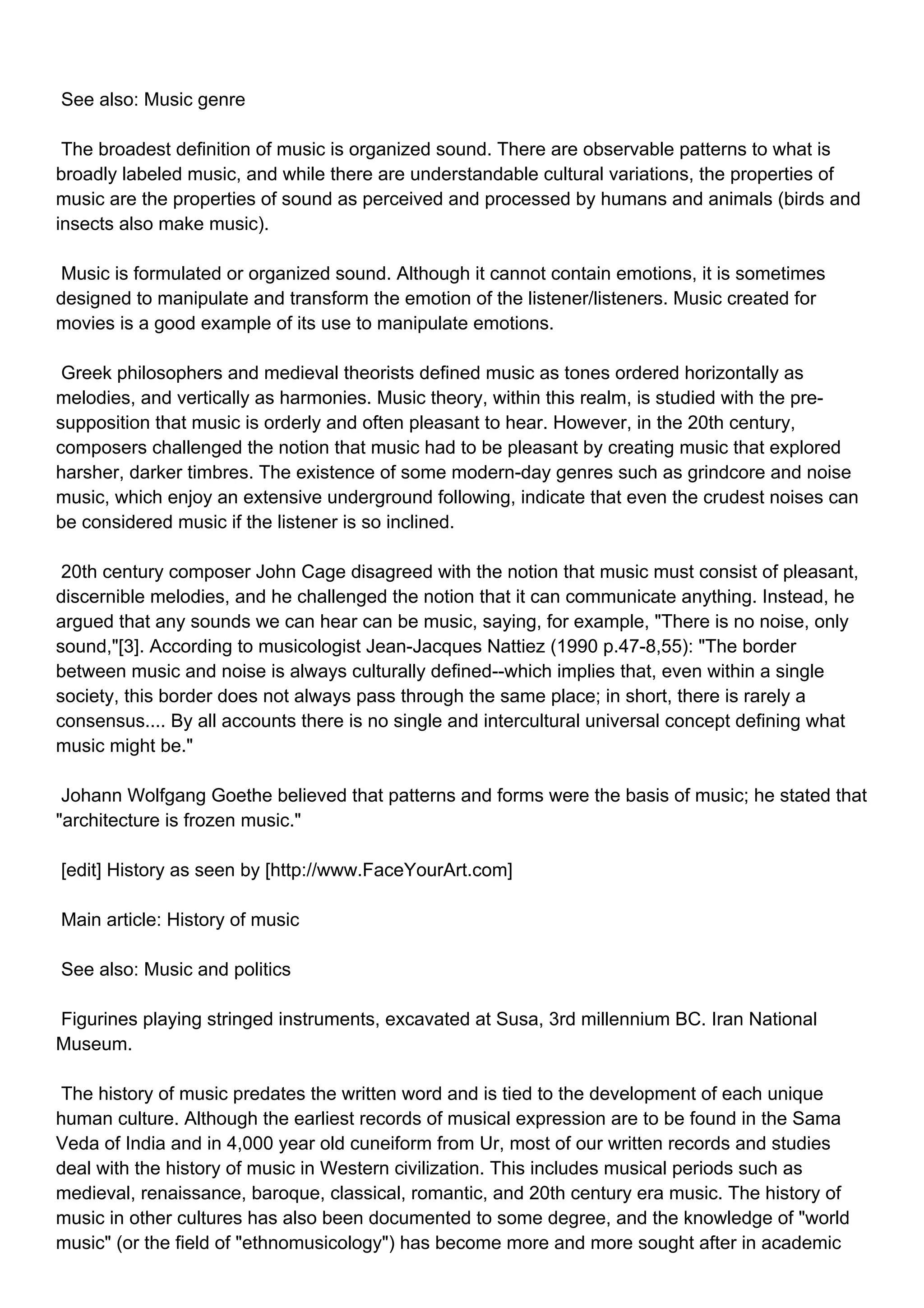 The Complete Definition of the Music | PDF