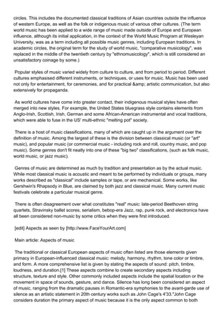 The Complete Definition of the Music | PDF