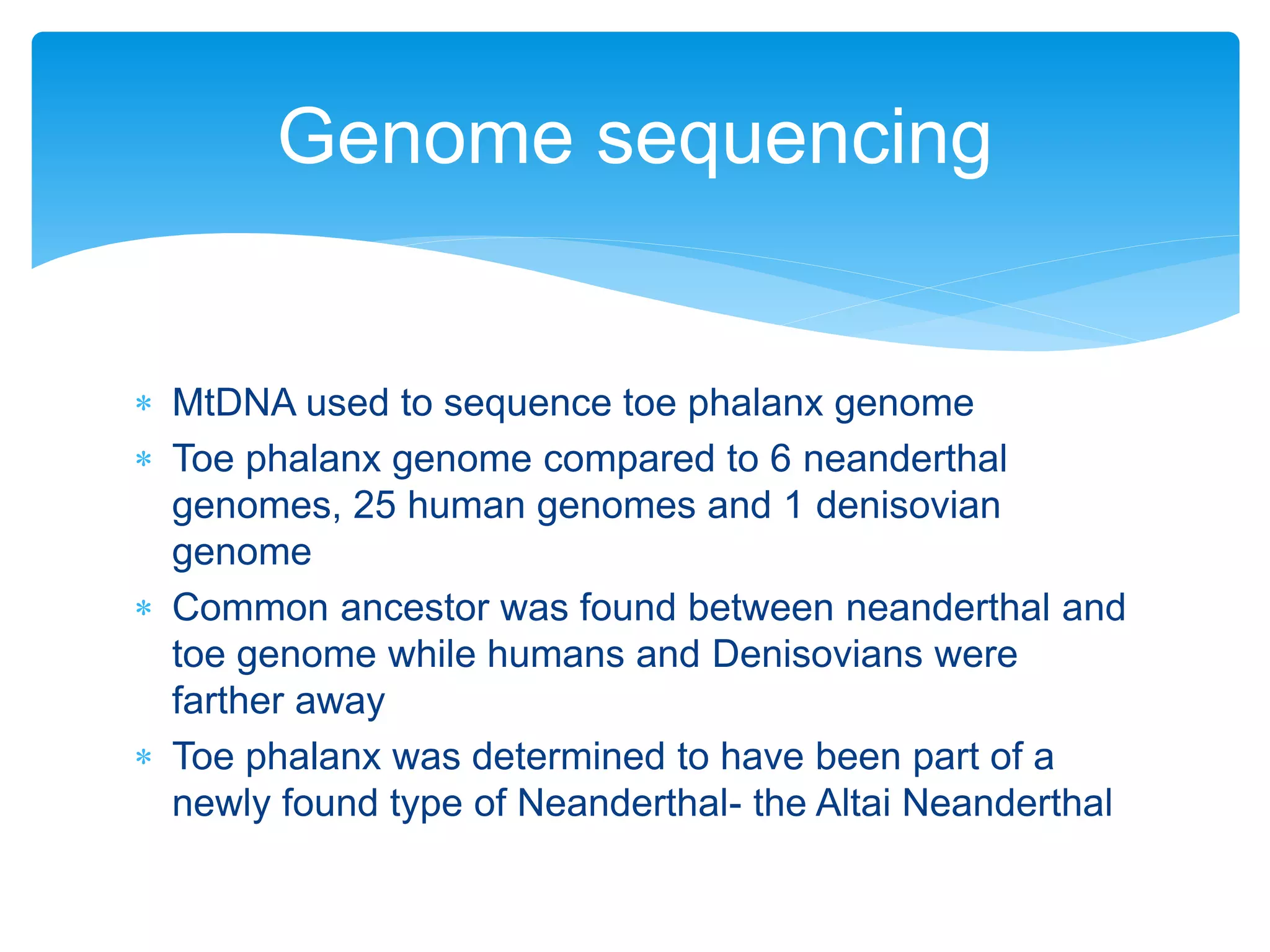 The complete genome sequence of a neanderthal article presentation | PPTX
