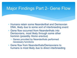 The complete genome sequence of a neanderthal article presentation | PPTX