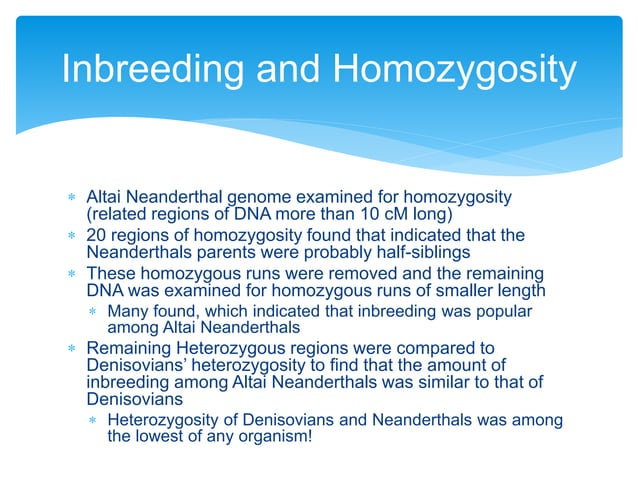 The complete genome sequence of a neanderthal article presentation | PPT