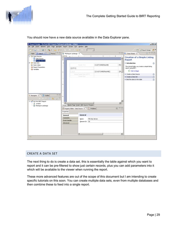 The complete getting started guide to birt reporting 1 (1) | PDF