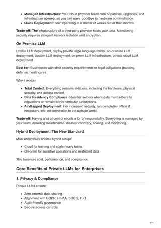 What Is a Private LLM and Why Enterprises Need It | PDF