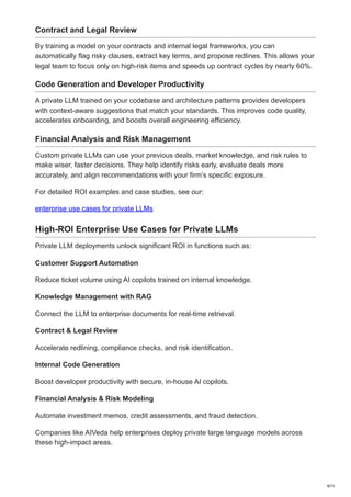 What Is a Private LLM and Why Enterprises Need It | PDF