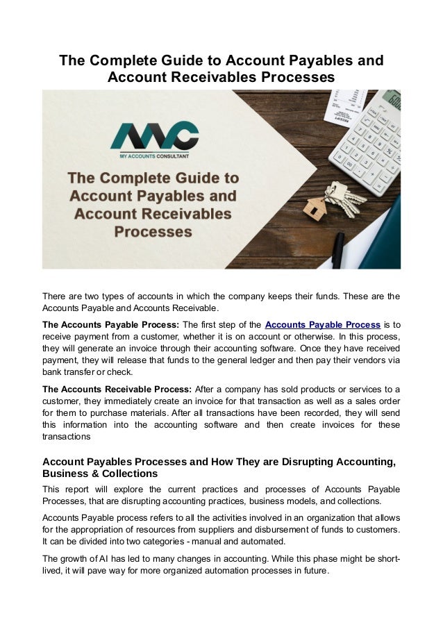 The complete guide to account payables and account receivables processes | PDF