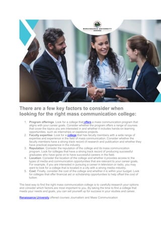 The Complete Guide to Journalism & Mass Communication Courses | PDF