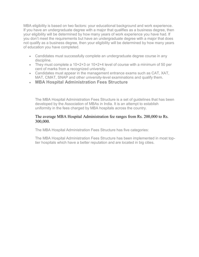 The Complete Guide to MBA in Hospital Managemen | PDF