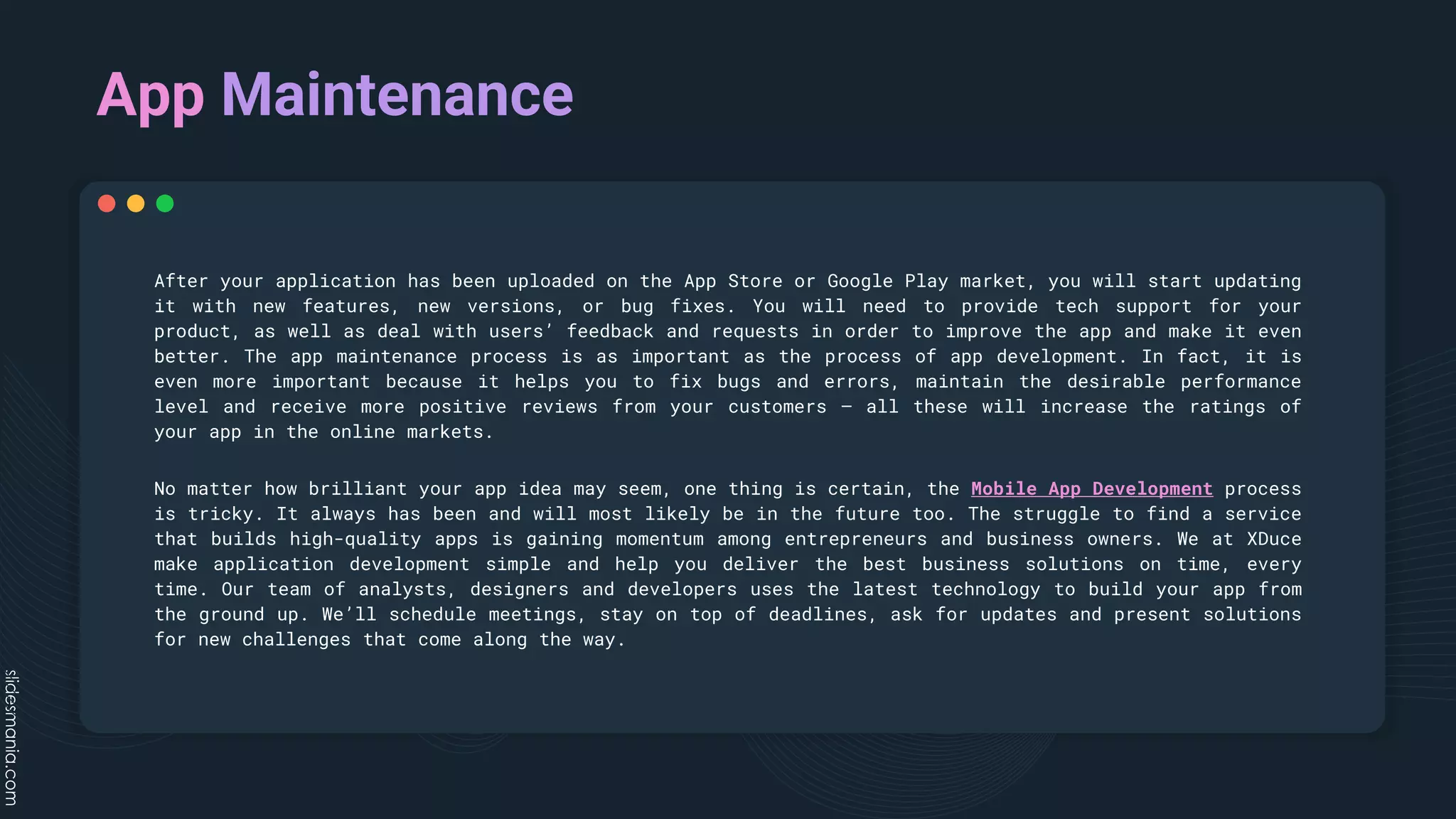 The complete guide to Mobile App Development Lifecycle 2023 | PPTX