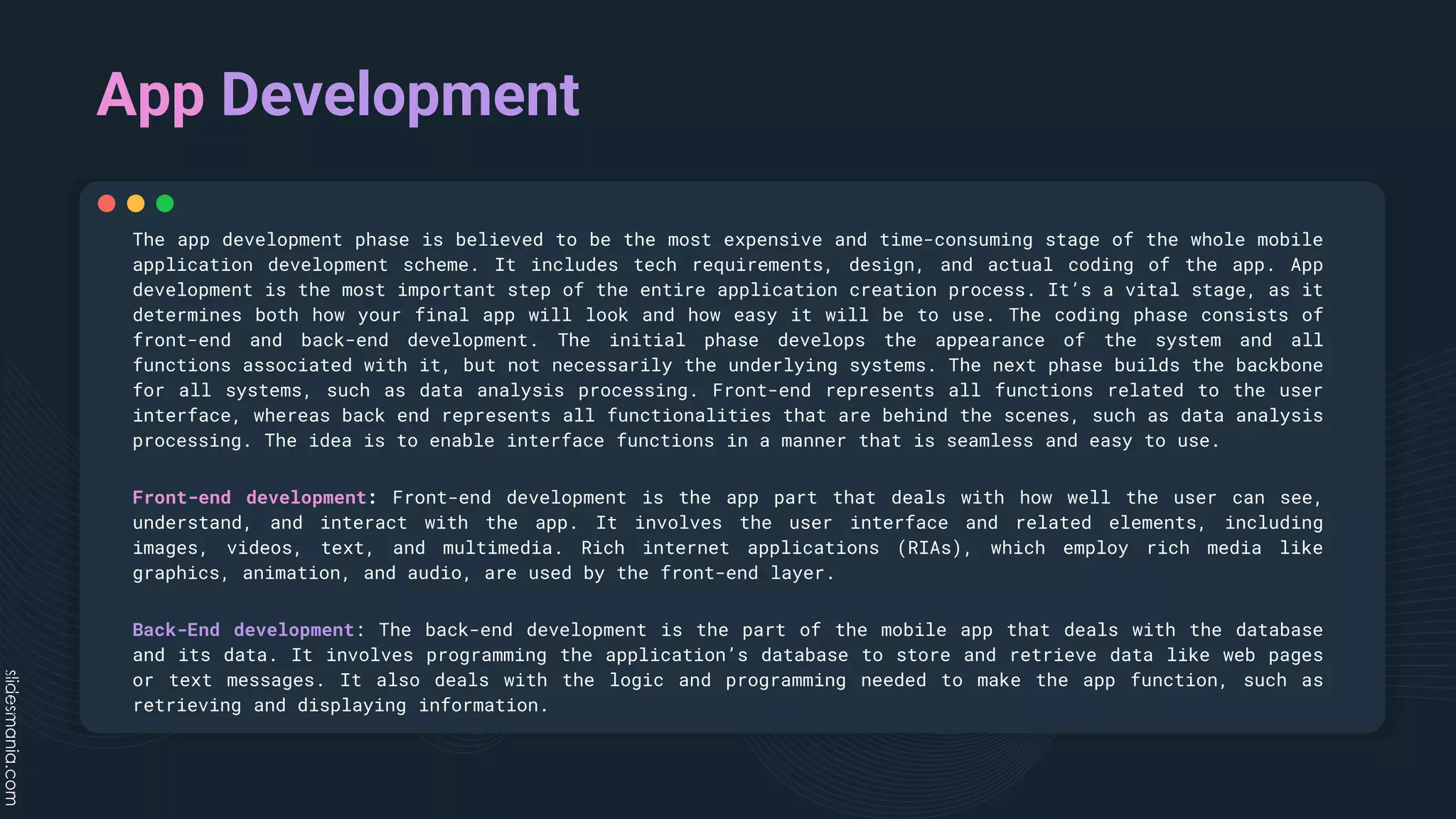 The complete guide to Mobile App Development Lifecycle 2023 | PPTX