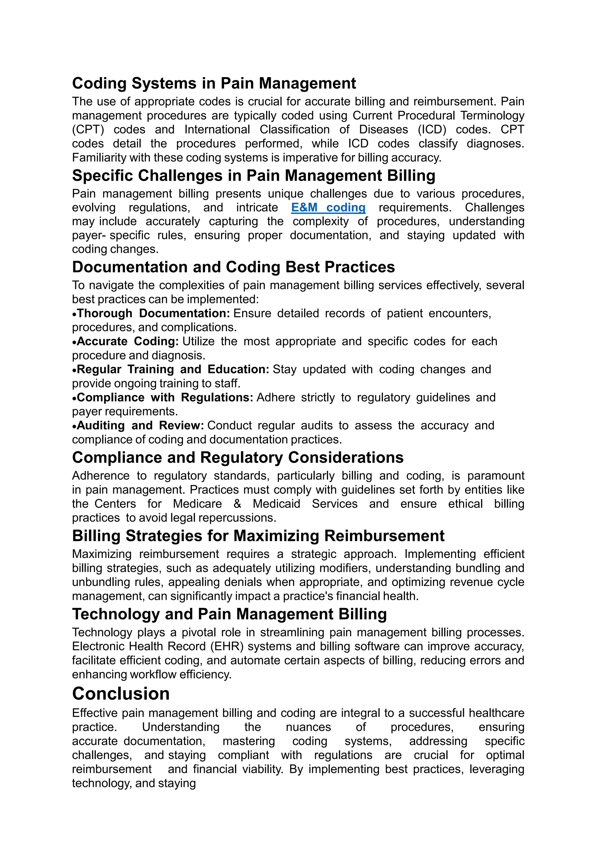 The Complete Guide to Pain Management Billing and Coding.ppt