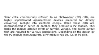 The Complete Guide to Photovoltaic (PV) Modules | PDF