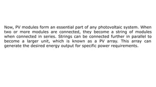 The Complete Guide to Photovoltaic (PV) Modules | PDF