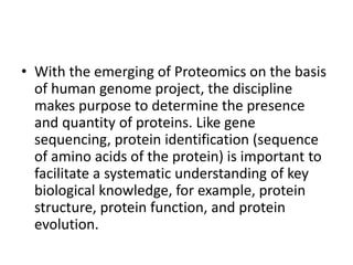 The complete guide to protein identification | PPT