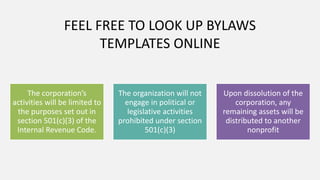 The Complete Guide to Registering a 501c3 nonprofit | PPTX