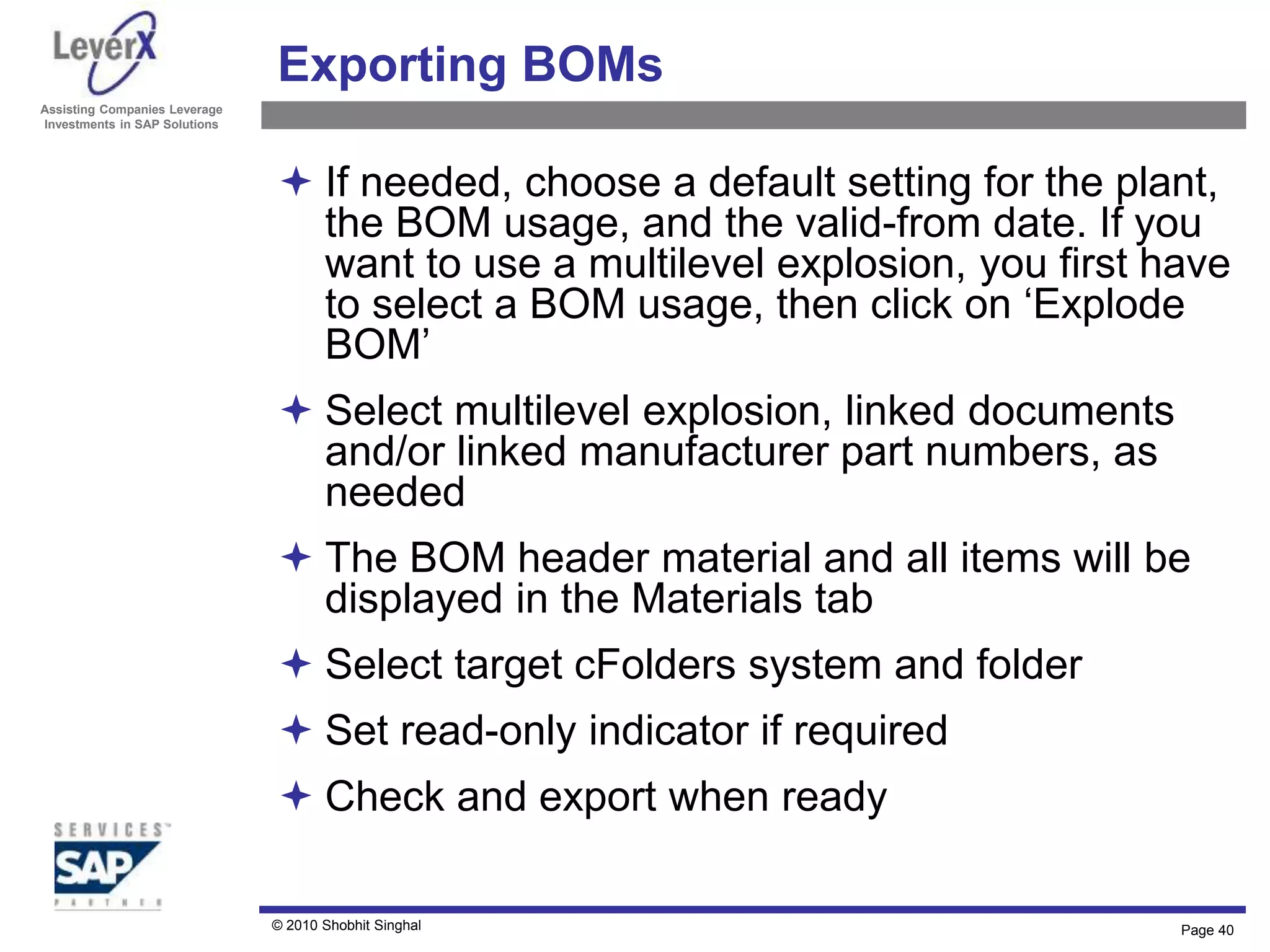 The Complete Guide To SAP cFolders | PPTX