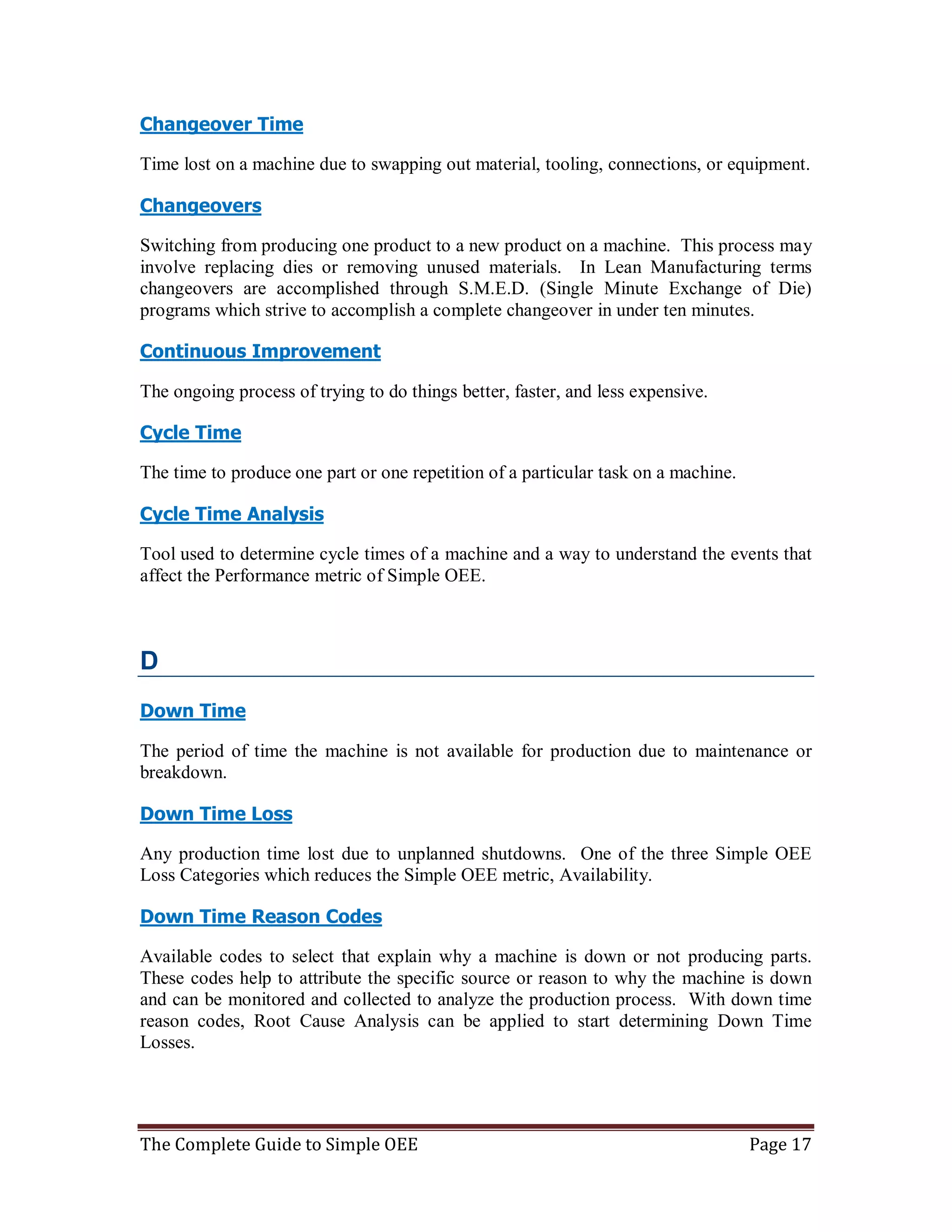 The+complete+guide+to+simple+oee | PDF