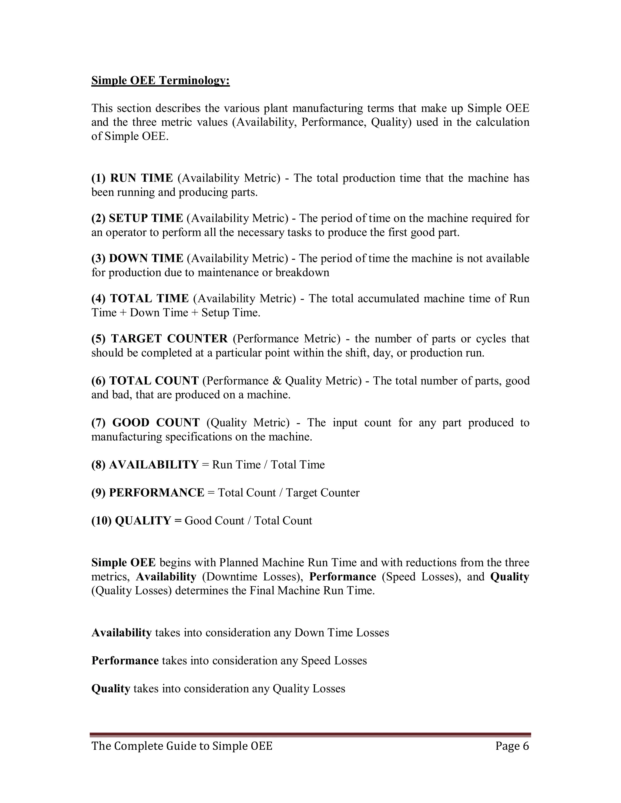 The+complete+guide+to+simple+oee | PDF