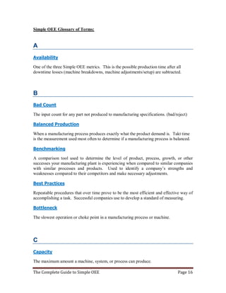 The+complete+guide+to+simple+oee | PDF