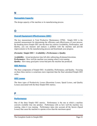 The+complete+guide+to+simple+oee | PDF