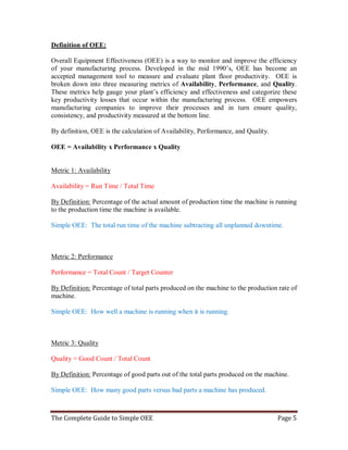 The+complete+guide+to+simple+oee | PDF
