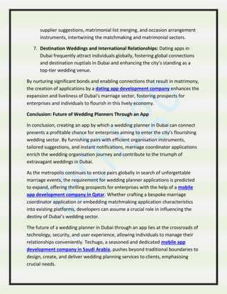 The Complete Guide to Wedding Planner App Development in Dubai | PDF