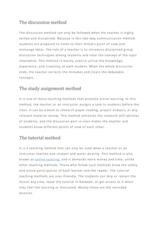 The Complete List of Teaching Methods and Strategies.pdf