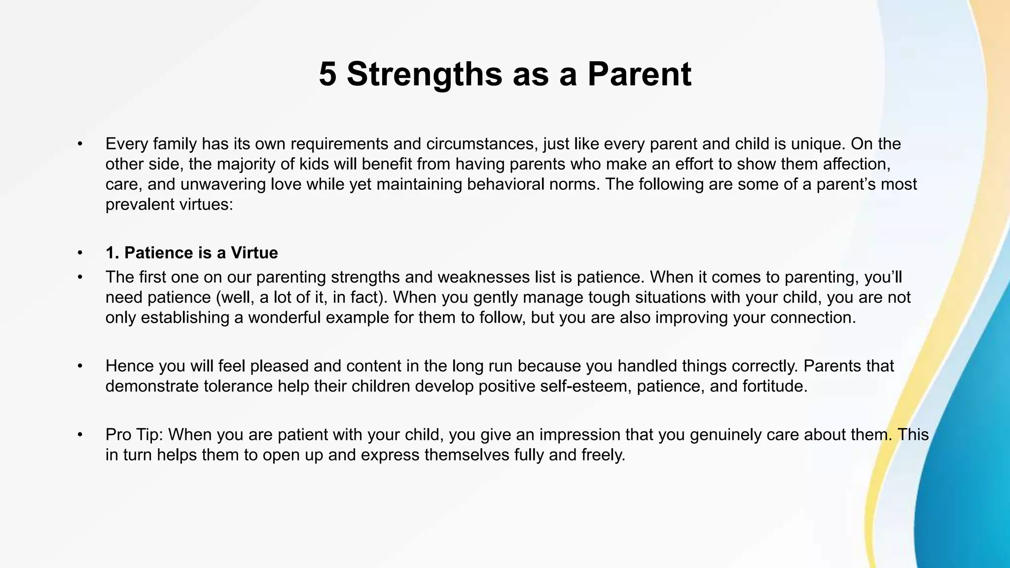 The Complete Parenting Strengths and Weaknesses List.pptx