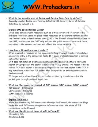 The Complete Questionnaires About Firewall | PDF | Internet | Computing