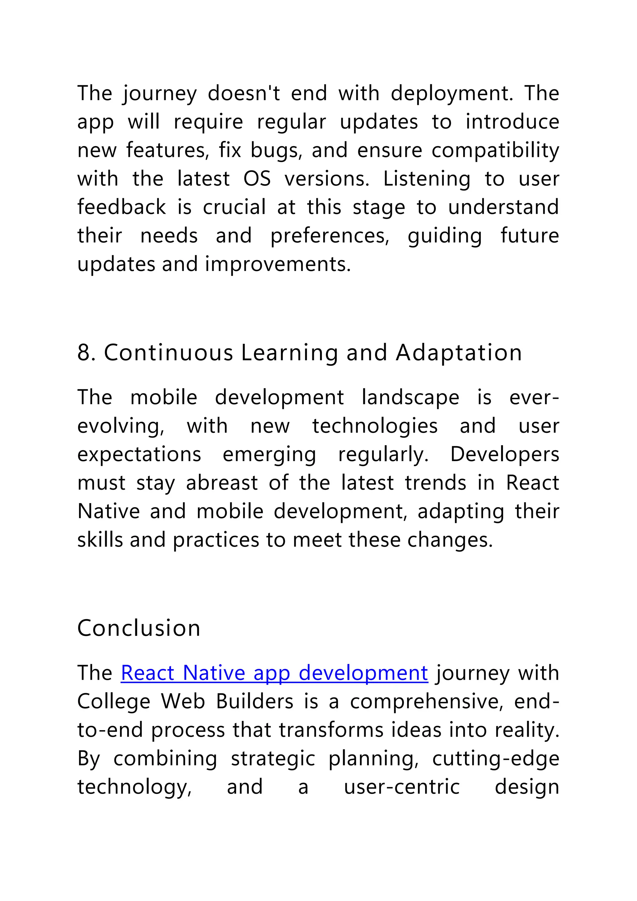 The Complete React Native App Development Journeypdf