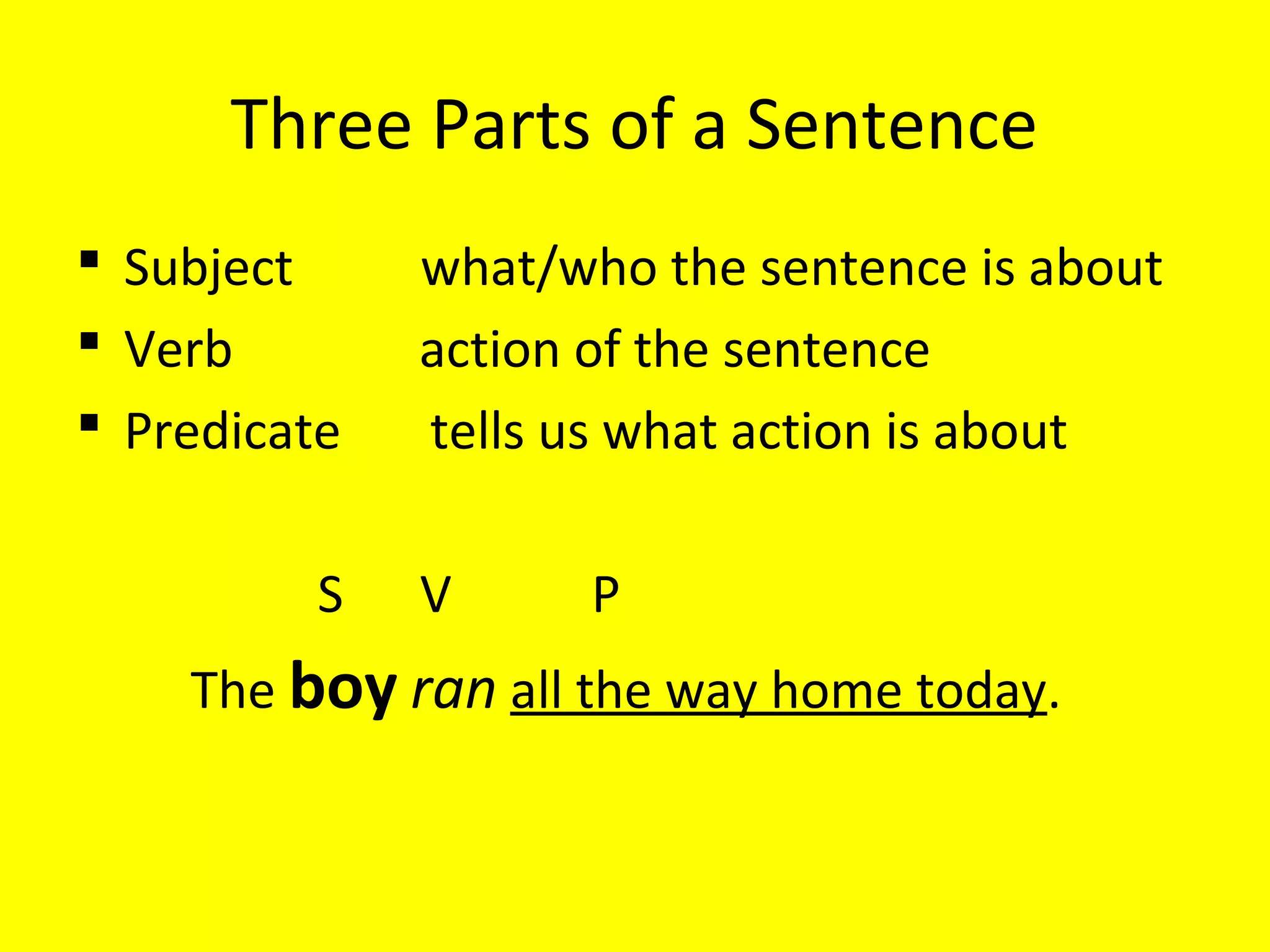 The complete sentence | PPT