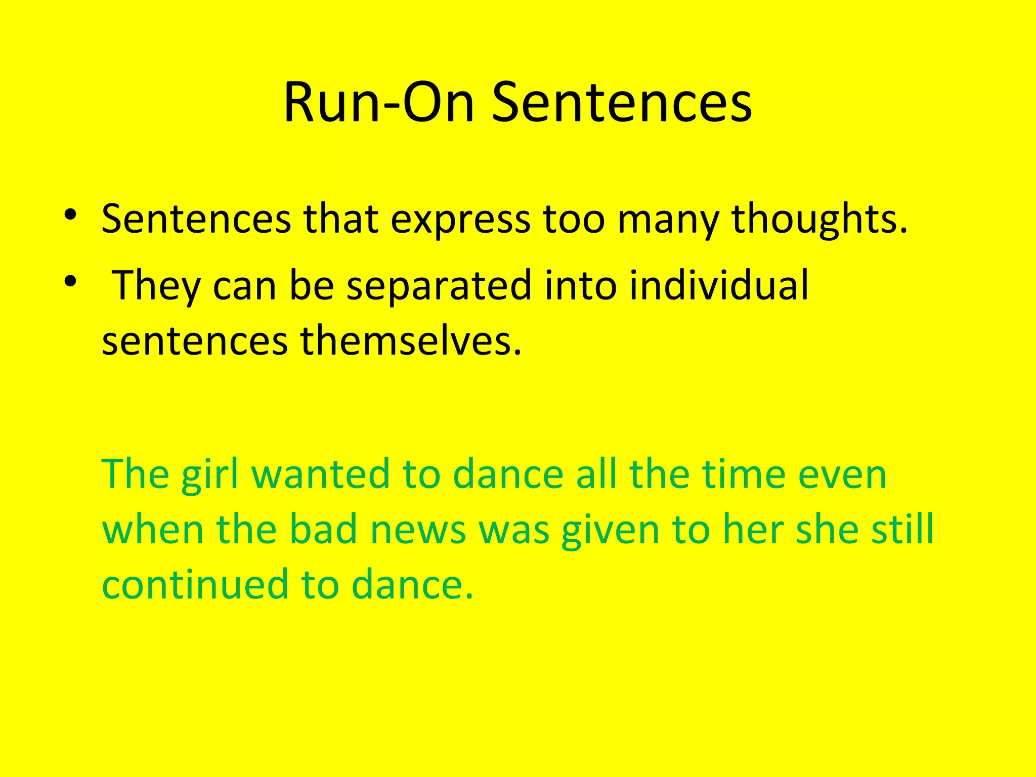 The complete sentence | PPT
