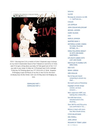 The Complete Single Collection Elvis Presley | PDF