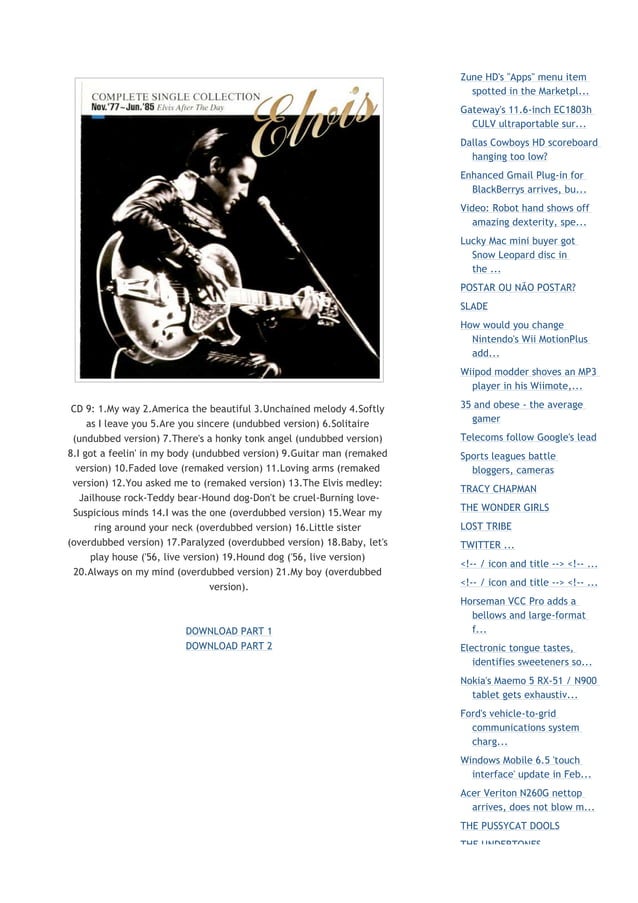 The Complete Single Collection Elvis Presley | PDF