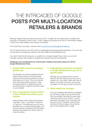 The complete guide to google my business posts for multi-location brands | PDF